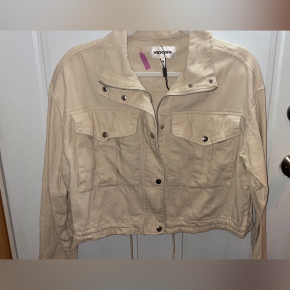 Vigoss | Jackets & Coats | Vigoss Cargo Utility Jacket Medium Crop Has ...